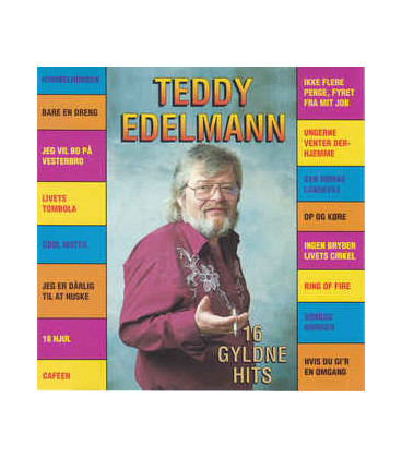 Teddy Edelmann ‎– 16 Gyldne Hits - CD - BRUGT - Jack Music