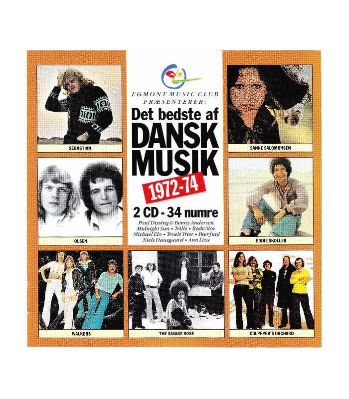 Det Bedste Af Dansk Musik 1972-74 - 2 CD - BRUGT - Jack Music