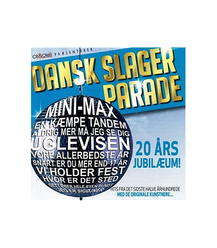Dansk slager parade : 20 års jubilæum! - 2 CD - BRUGT - Jack Music