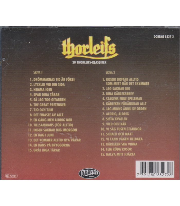 Thorleifs - 30 Thorleifs-Klassiker - 2 CD - BRUGT - Jack Music
