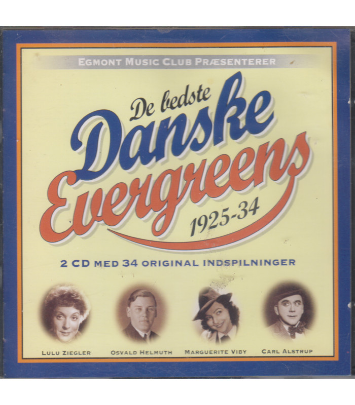 De Bedste Danske Evergreens 1925-34 - 2 CD - BRUGT - Jack Music