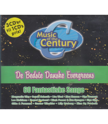 De Bedste Danske Evergreens - 60 Fantastiske Sange - 3 CD - BRUGT - Jack Music