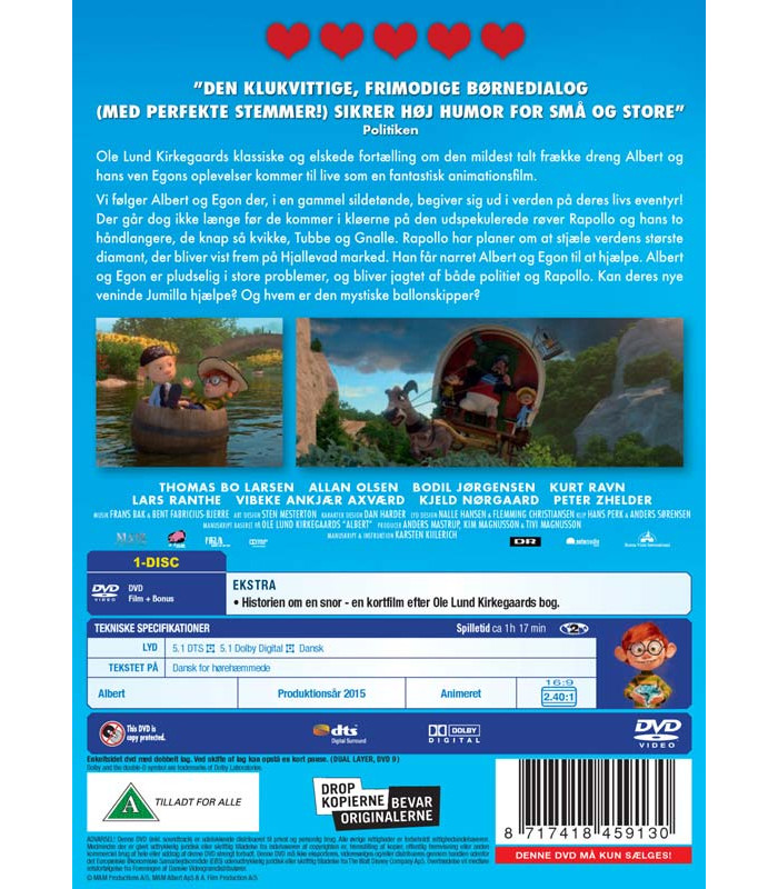 Albert (Animation) - DVD - BRUGT - Jack Music