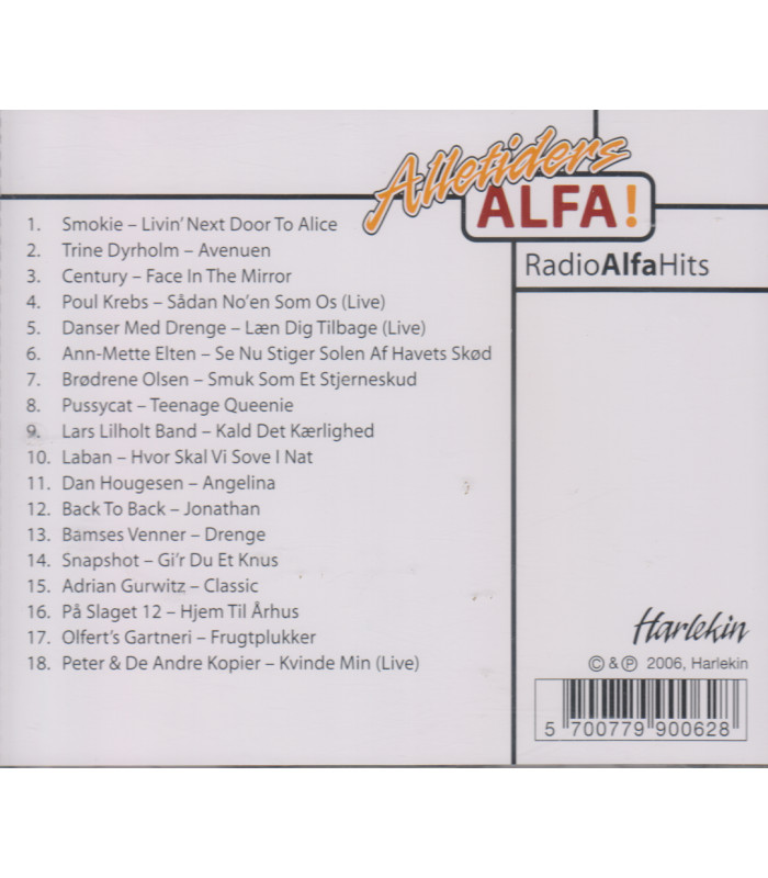 Alletiders ALFA -RadioAlfaHits - CD - BRUGT - Jack Music