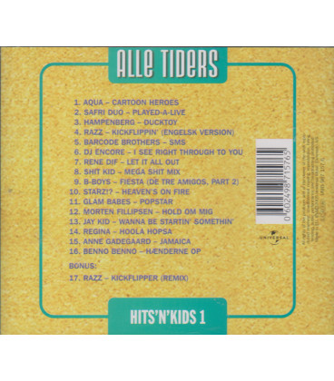 Alle tiders Hits for børn - Hits n kids 1 - CD - BRUGT - Jack Music